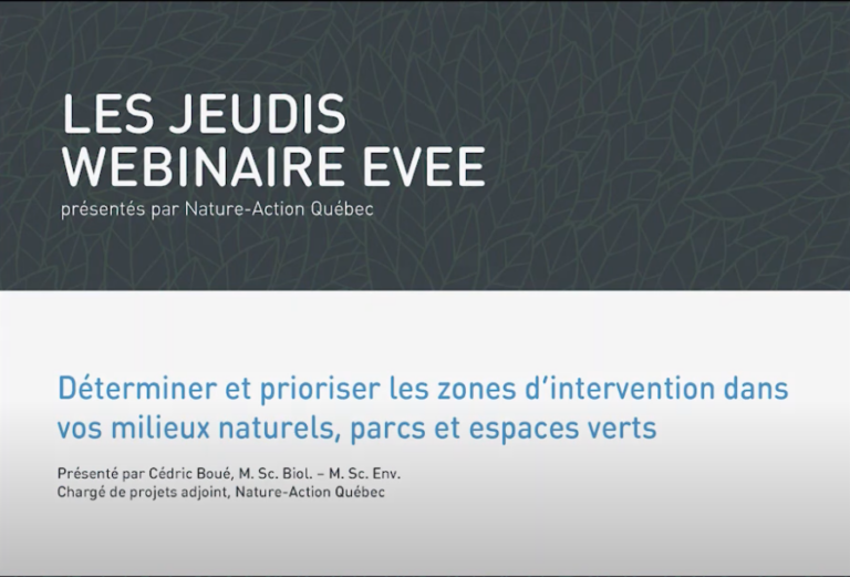 Webinaire 7 - Déterminer et prioriser les zones d'intervention dans vos ...